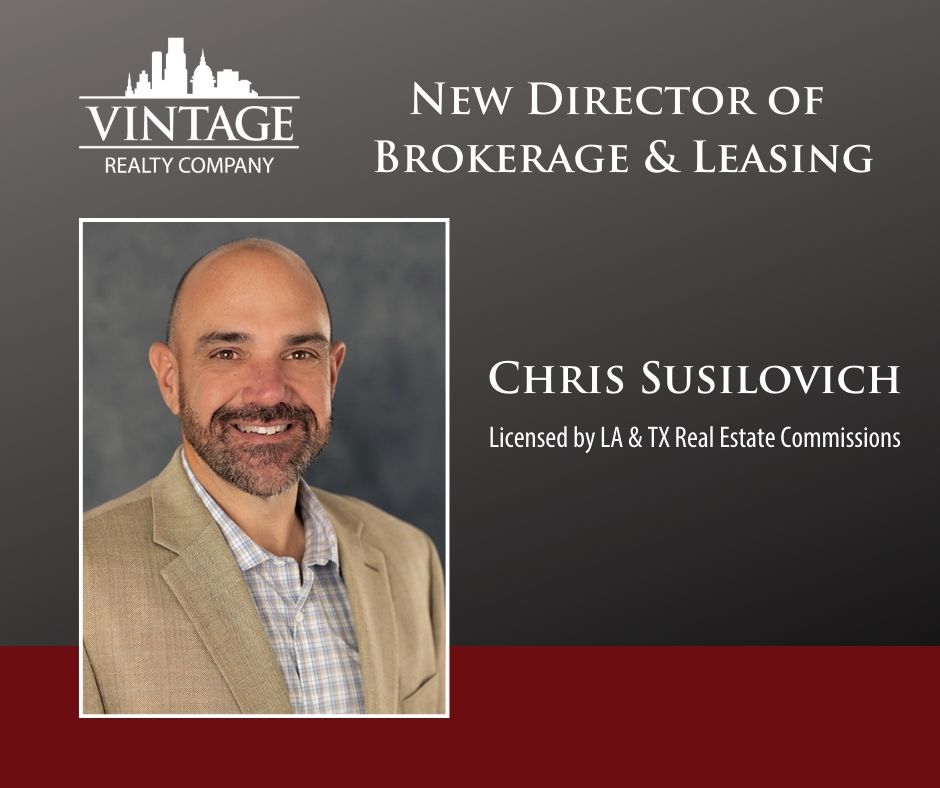 New Director of Brokerage & Leasing Chris Susilovich! - Vintage Realty